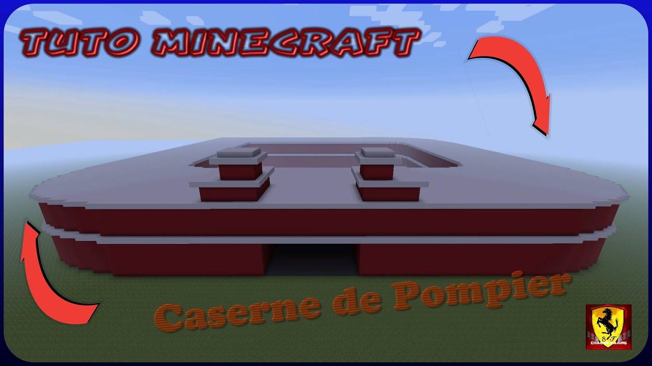 Tuto d'une jolie caserne de pompier réaliste sur Minecraft ! - YouTube