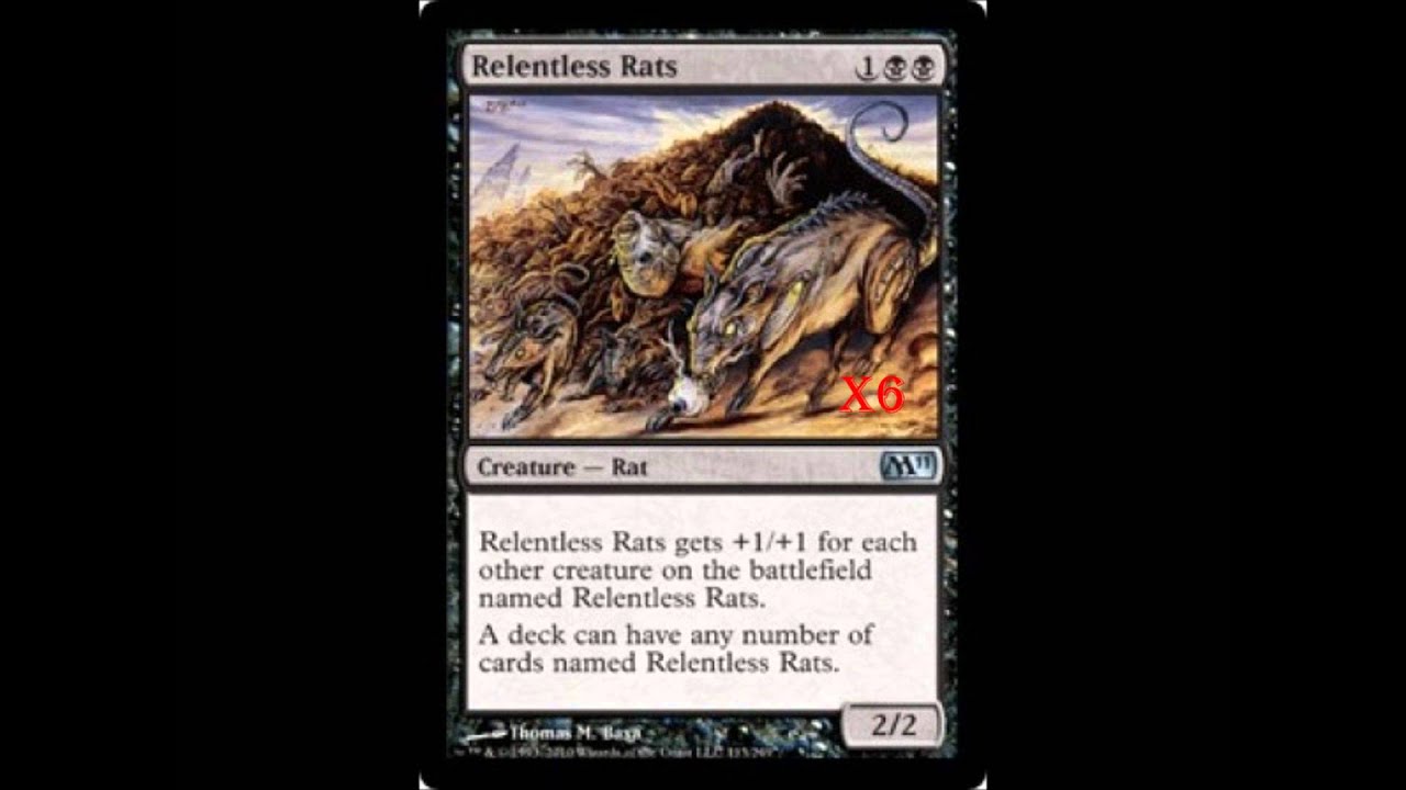 MTG: Black Rat Plague Deck (Legacy) - YouTube