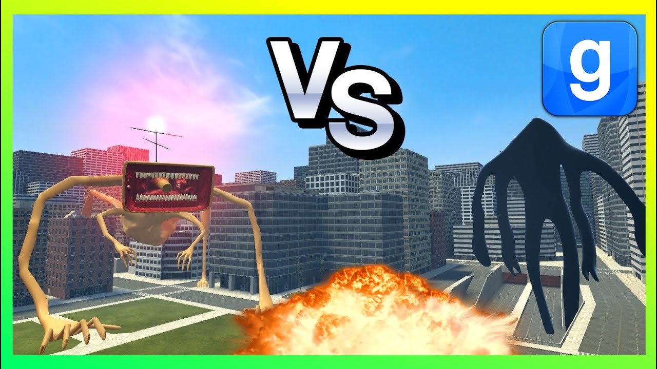 Giant Monster Battle Hexapod Giant VS MegaHorn Garry's Mod Fight - YouTube