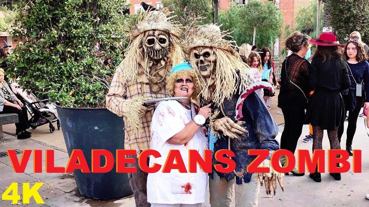 Marcha Zombie por las Calles de Viladecans (29/10/2022) Barcelona 4K ...