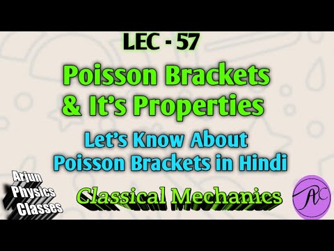 II Poisson Brackets & It's Properties II With Notes - YouTube
