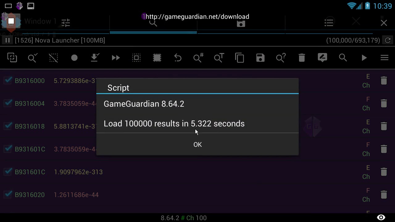 8.64.3: Accelerated scripts. In some cases, three times - GameGuardian ...