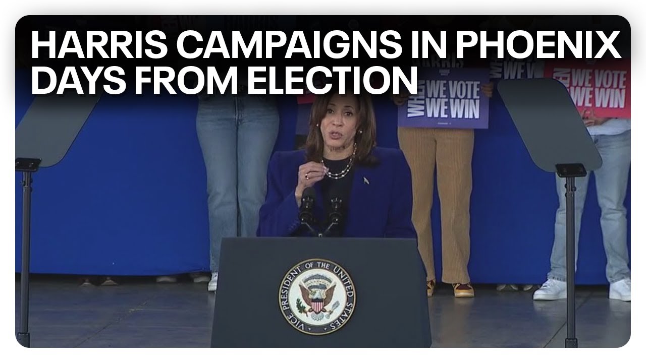 VP Harris holds AZ rally as Election Day nears - YouTube