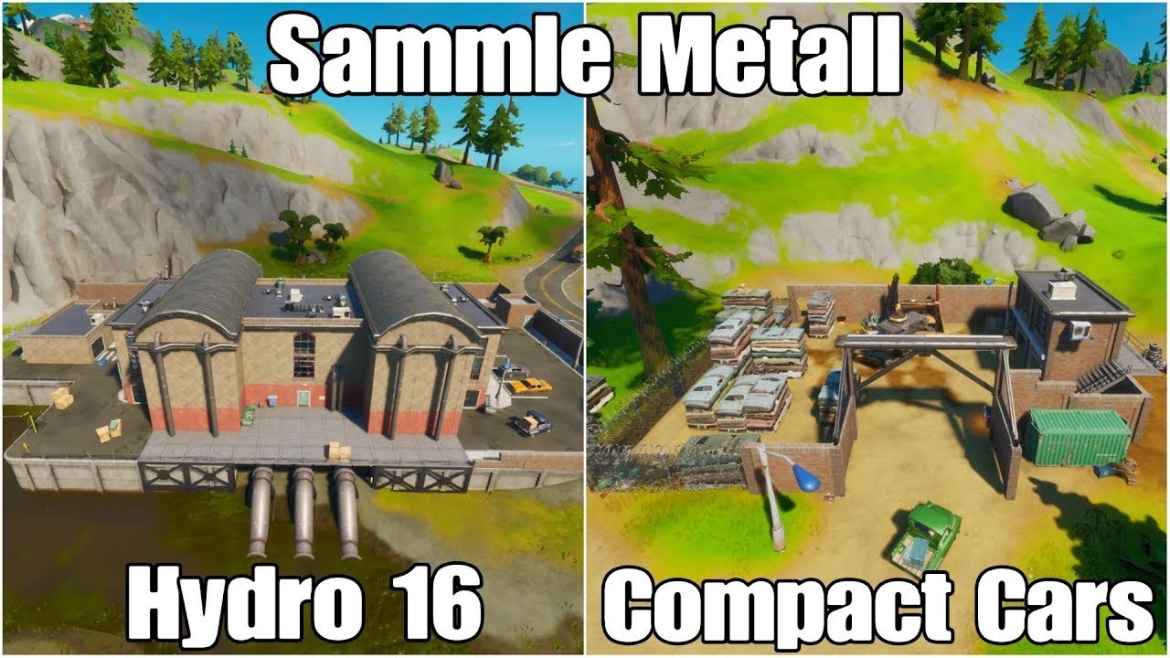 Sammle METALL bei HYDRO 16 oder COMPACT CARS | Fortnite ...
