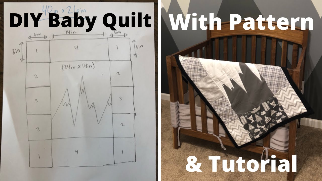 How To Sew a Baby Quilt: For Beginners (with tutorial & DIY pattern) # ...