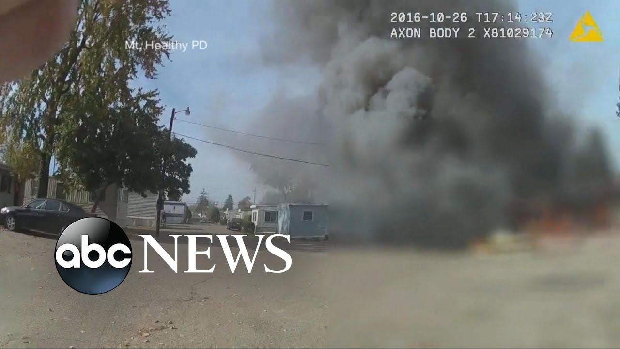 Mystery Explosion Caught on Police Body Camera - YouTube