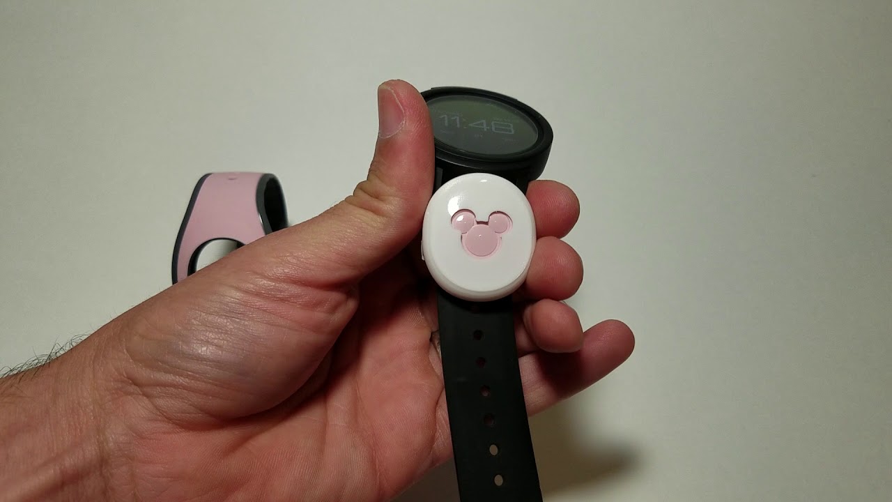 Disney Magic Band 2 FLEXIBLE Puck Holder Watch Slider - YouTube