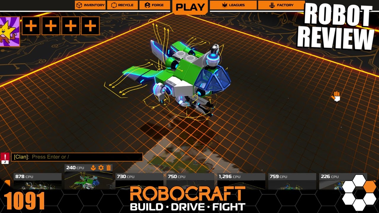 Robocraft Gameplay - Fast and Formidable - 240CPU Drone - YouTube