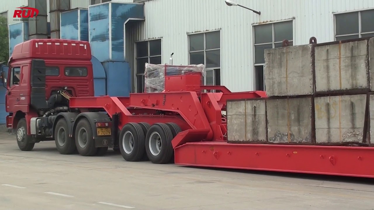 Front Load Trailer,Detachable Gooseneck - Lowboy Trailer, - YouTube