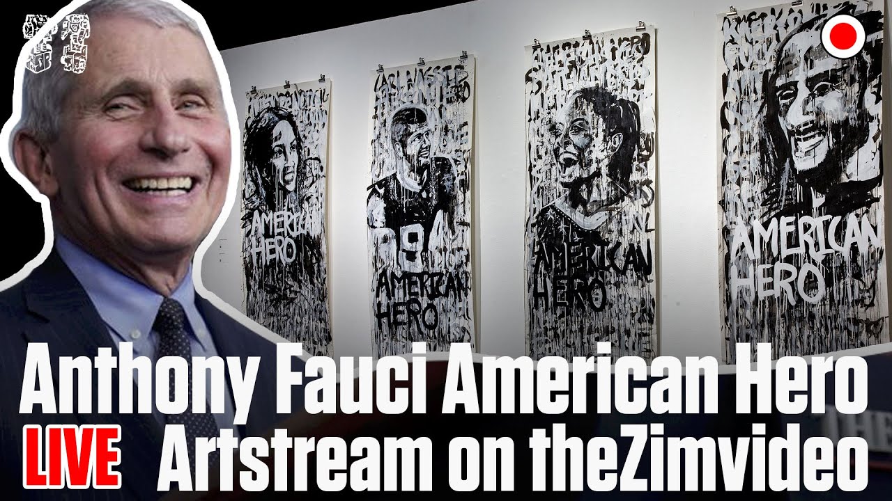 Anthony Fauci American Hero - LIVE - Portrait Drawing Ink On Paper 96 ...