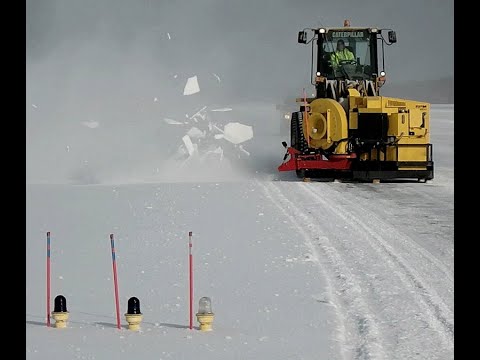 Clearing Hard Packed Snow with the RPM Tech Blizzard Cold Air Blower ...