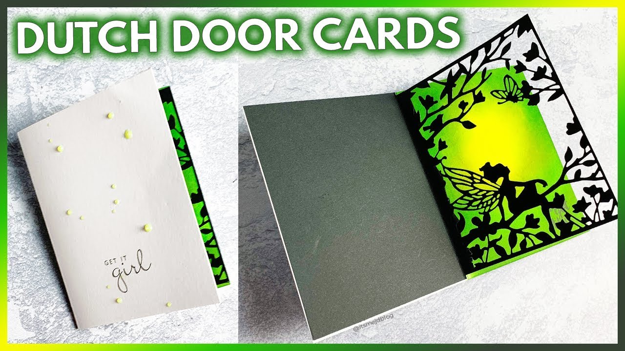 DIY Dutch Door Tutorial For Paper Crafts - YouTube