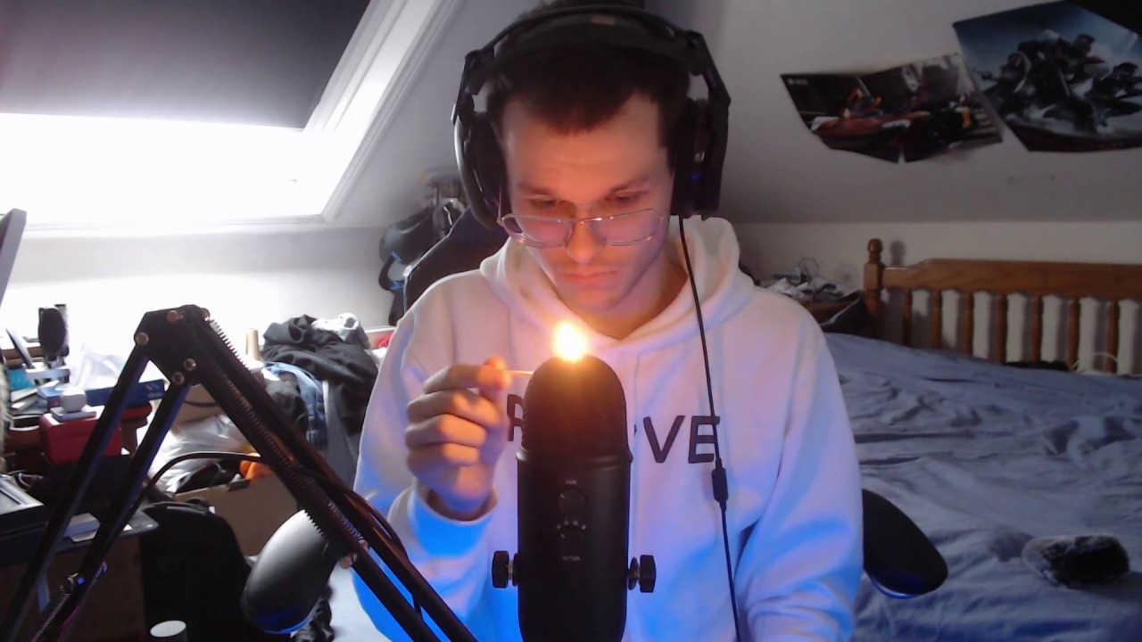 ASMR Lighting Matches - Tapping, Scratching, Fire Sounds - YouTube