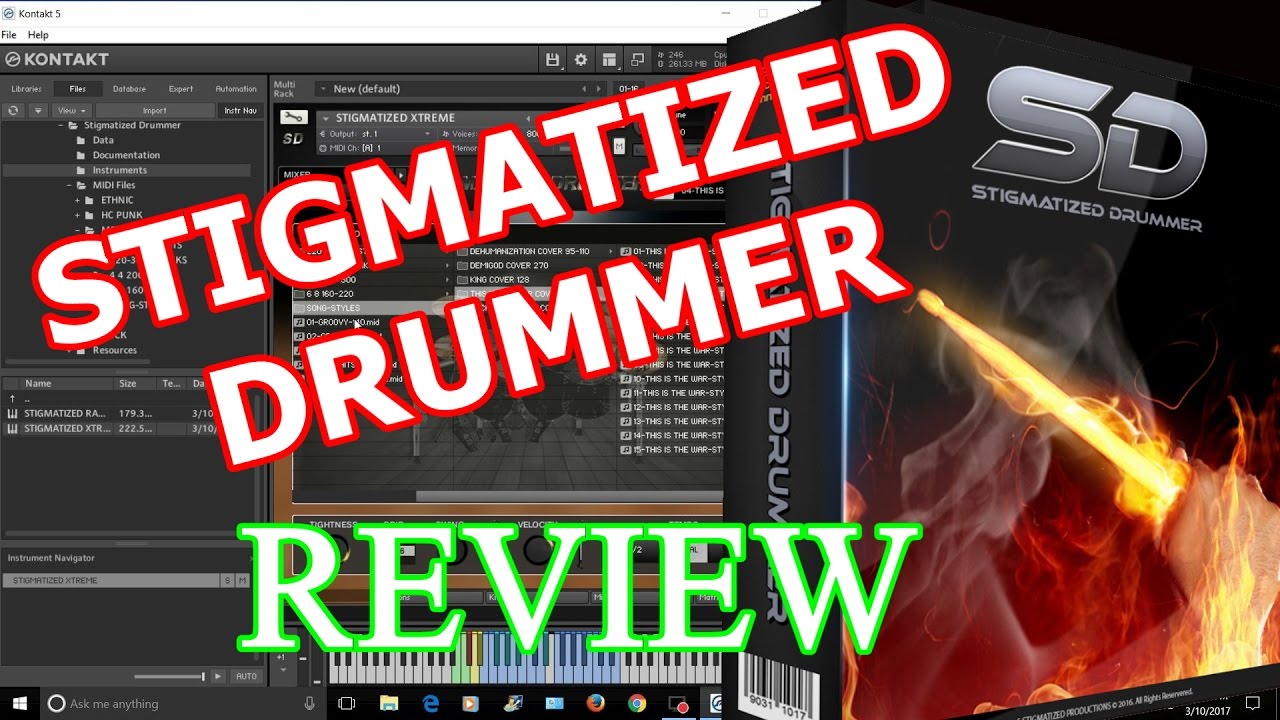 Stigmatized Drummer REVIEW & DEAL !! - Metal Drumming Kontakt Library ...