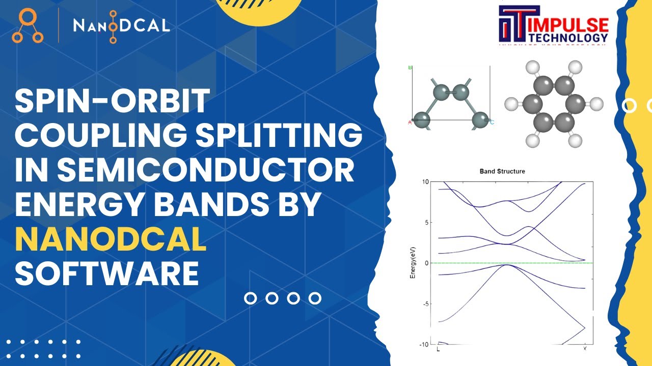 Spin-orbit coupling splitting in semiconductor energy bands by NanoDCAL Software - YouTube