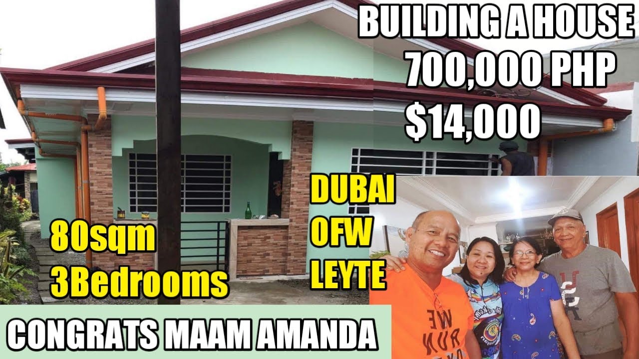 OFW SIMPLE HOUSE,BUILDING A HOUSE 700K PHP,CONGRATS MAAM AMANDA DUBAI ...