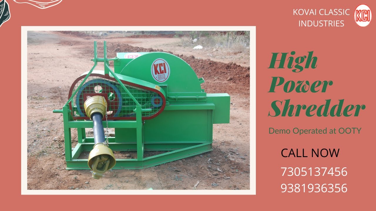 High Power Shredder Demo Operated at OOTY - YouTube