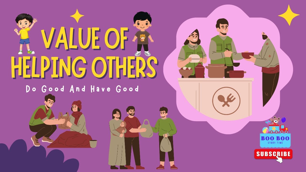 Value of helping others/ two friends story/Best kids story / Boo Boo ...
