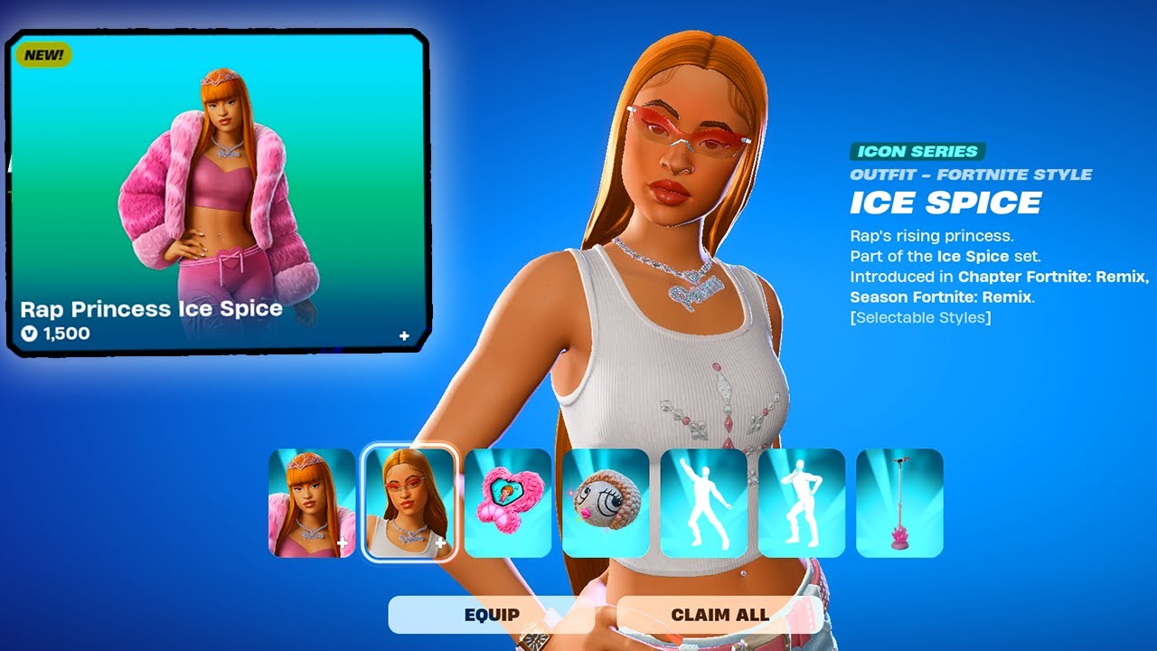 Purchasing ICE SPICE BUNDLE IN FORTNITE! - YouTube