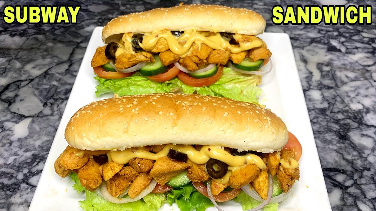 Chicken Subway Sandwich Receipe 🔥 By Mona's Bombastic Recipes - YouTube