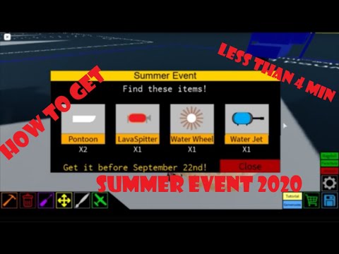 (Plane Crazy) How To Get All Summer 2020 Items Pontoon,water Wheel,Lava ...