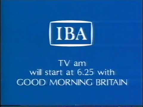 1980s - IBA Broadcast card for TV-AM Good Morning Britain - YouTube