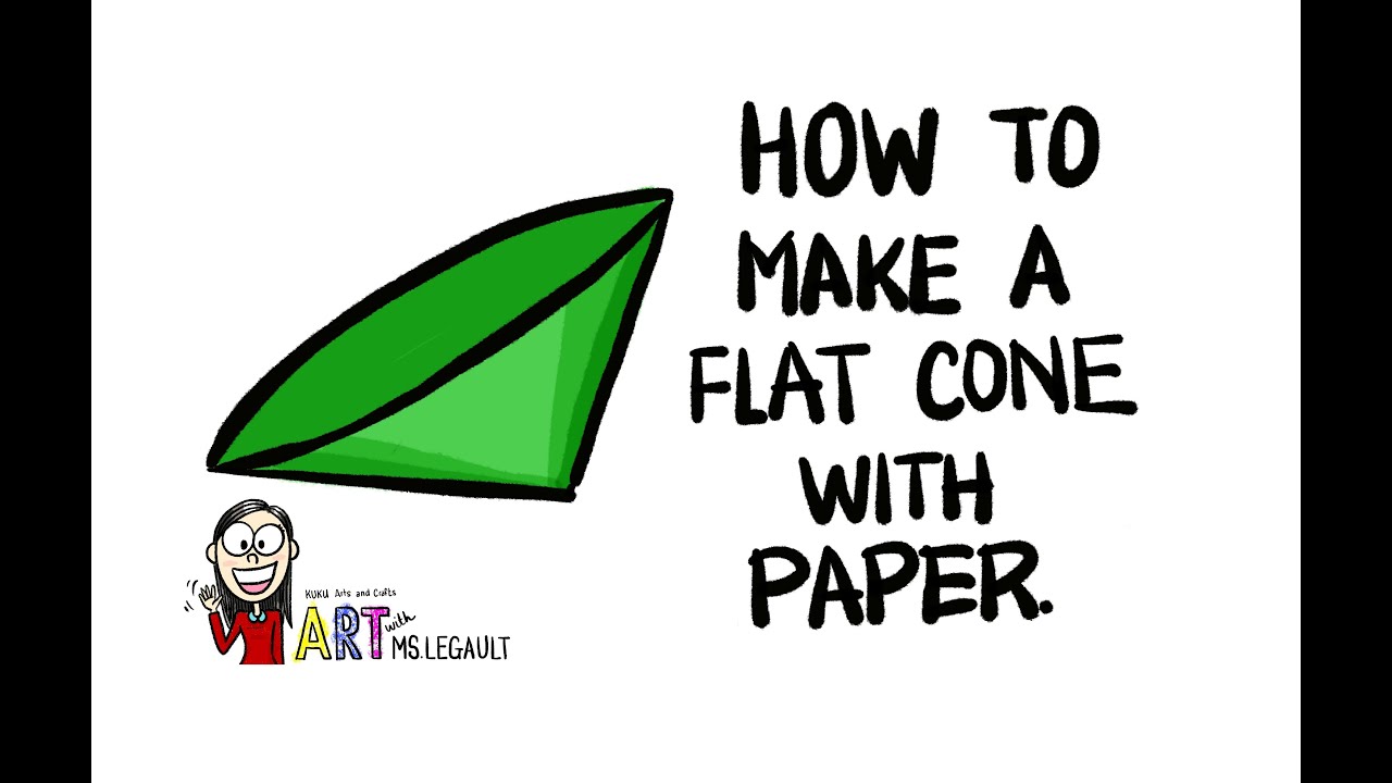KUKU - How to make a Flat Cone with Paper (Elementary students lesson ...