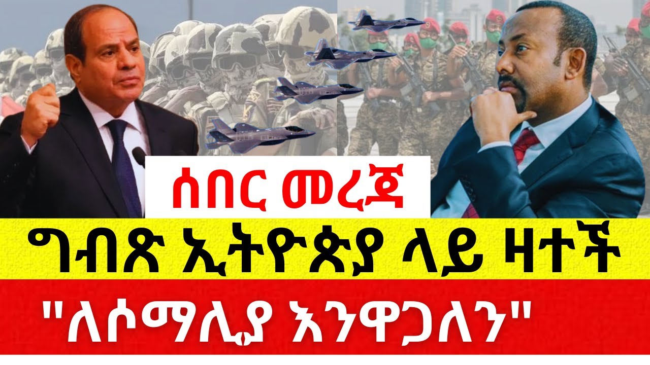 [ሰበር መረጃ] ግብጽ ኢትዮጵያ ላይ ዛተች "ለሶማሊያ እንዋጋለን" - Ethiopia News | Addis Daily ...