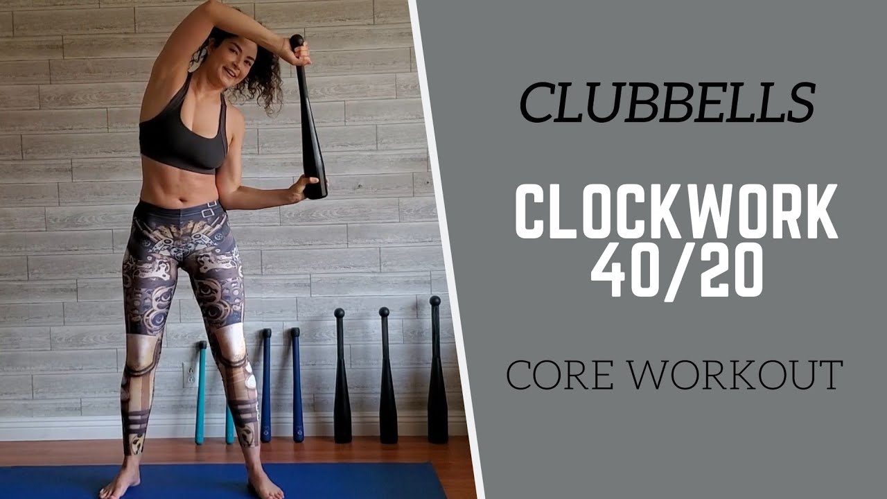 CLUBBELLS // 25 Minute CORE WORKOUT // Clockwork 40/20 (Apartment ...