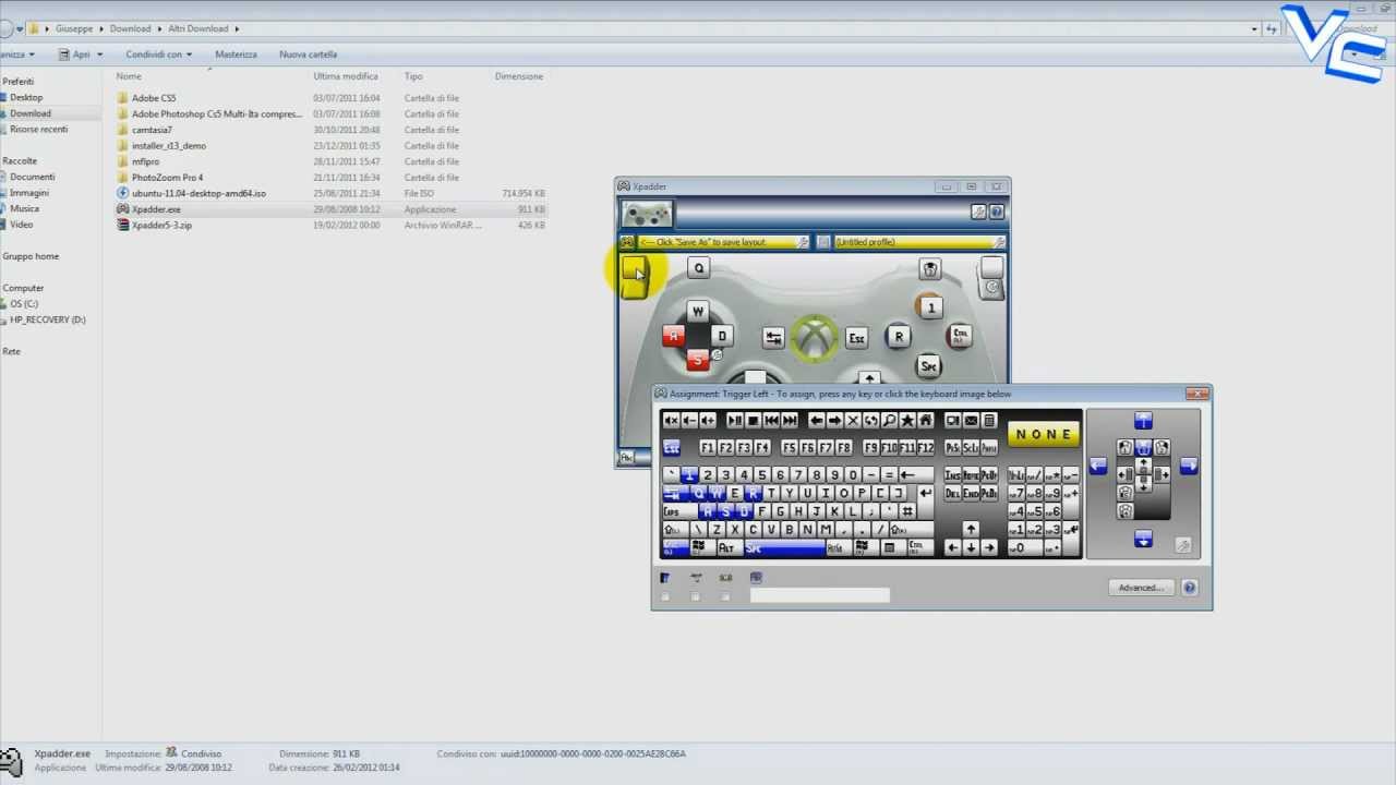 Xpadder: Un controller per tutti i giochi - Video TUTORIAL - YouTube