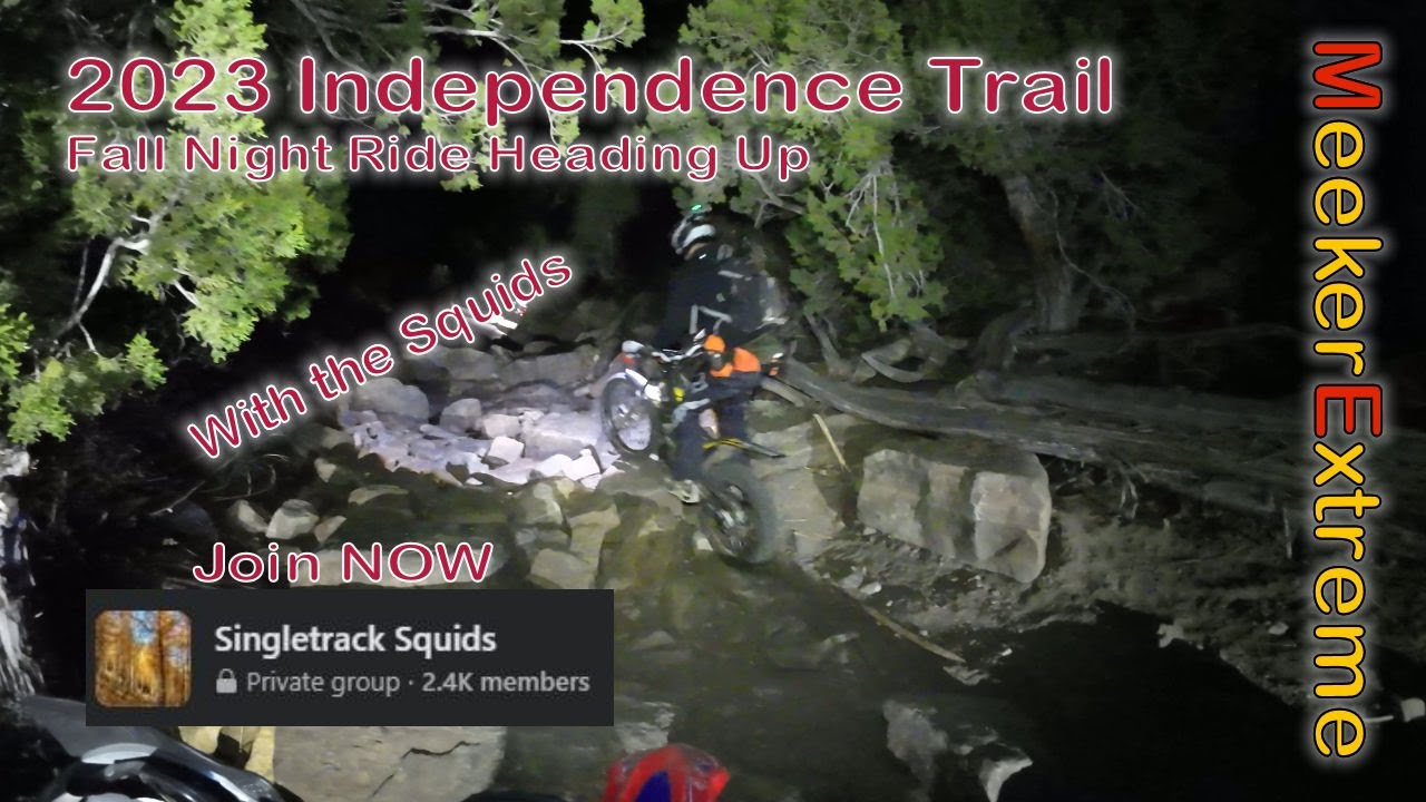 Penrose Commons OHV - 2023 Independence Trail Heading Up (Night Ride ...