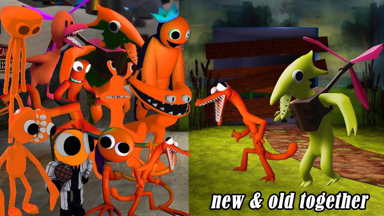 FNF All ORANGE Characters Rainbow Friends Chapter 2 vs Orange - Friday ...