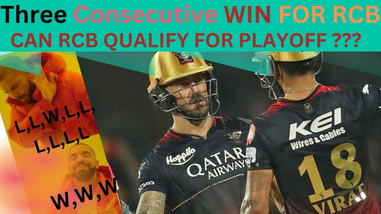 Three consecutive win can Reach RCB Into playoff ??? #ipl2024 #cricket ...