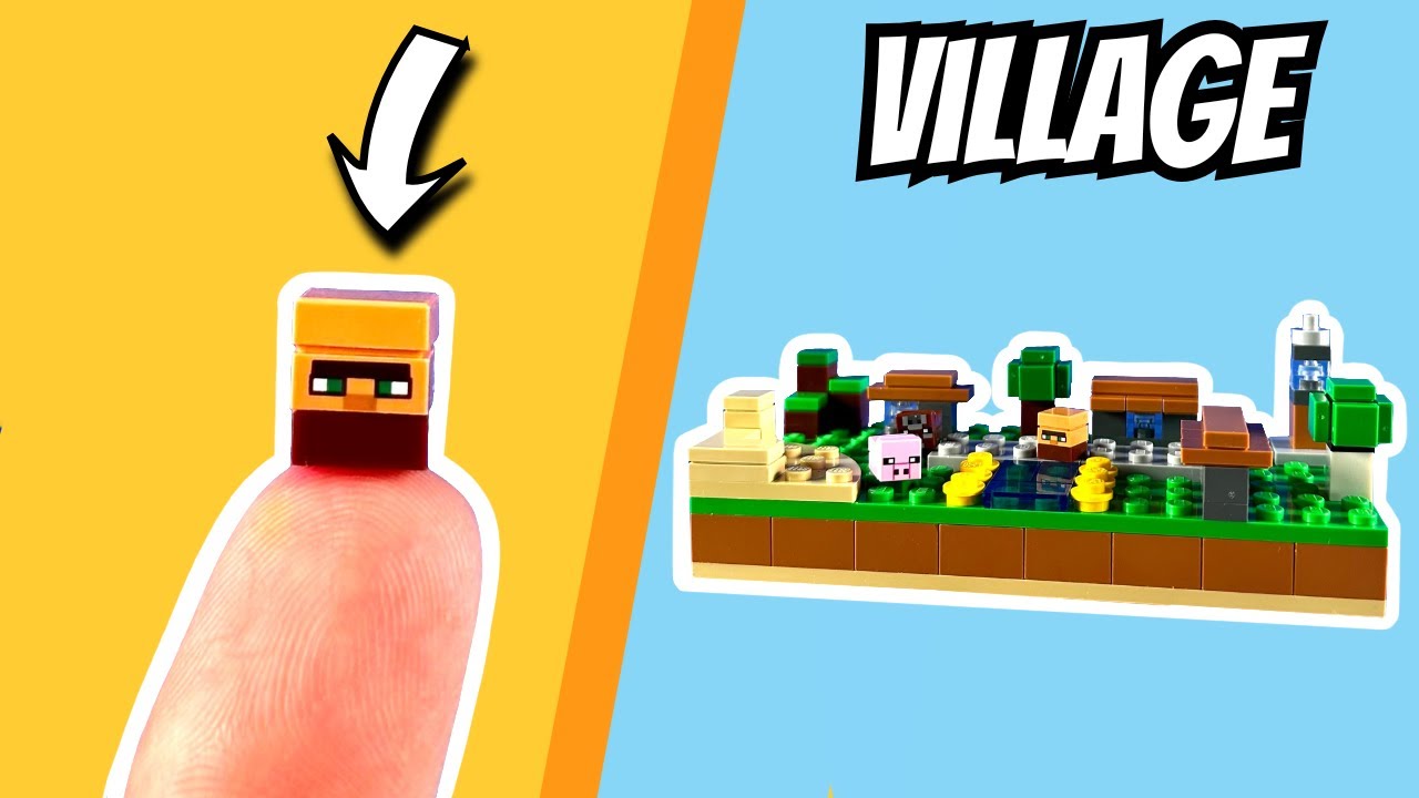 I Built The Smallest LEGO Minecraft Village! - YouTube