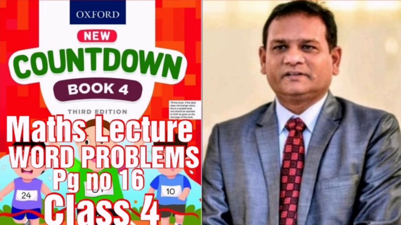 Countdown book 4, class 4, PG no 16 all the questions are solved with ...