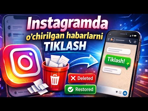 INSTAGRAMDA O'CHIRILGAN HABARLARNI TIKLASH / INSTAGAM OCHIB KETGAN XABARNI TIKLASH 