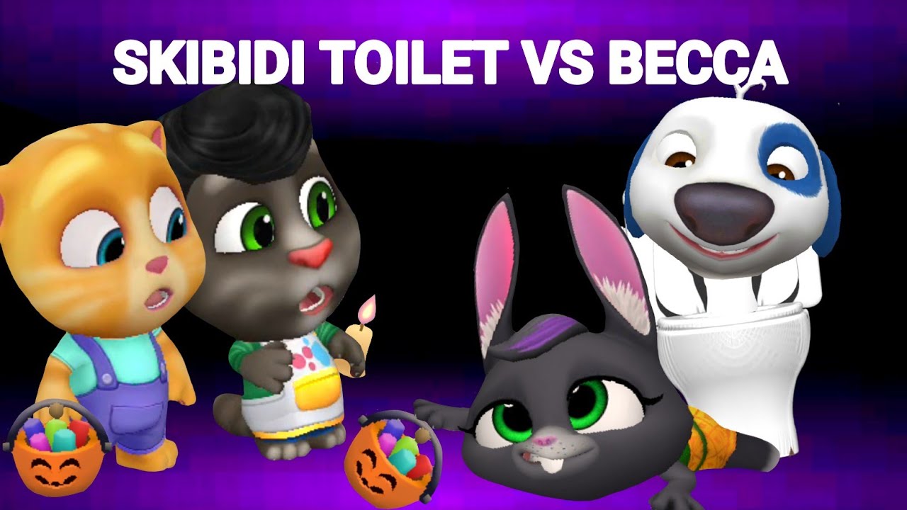 SKIBIDI TOILET HANK VS BECCA - AMONG US - R.I.P BECCA - My Talking Tom ...