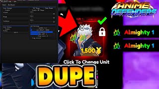Anime Defenders Script Gui Hack Script Rollback Dupe Script Inf Gems ...