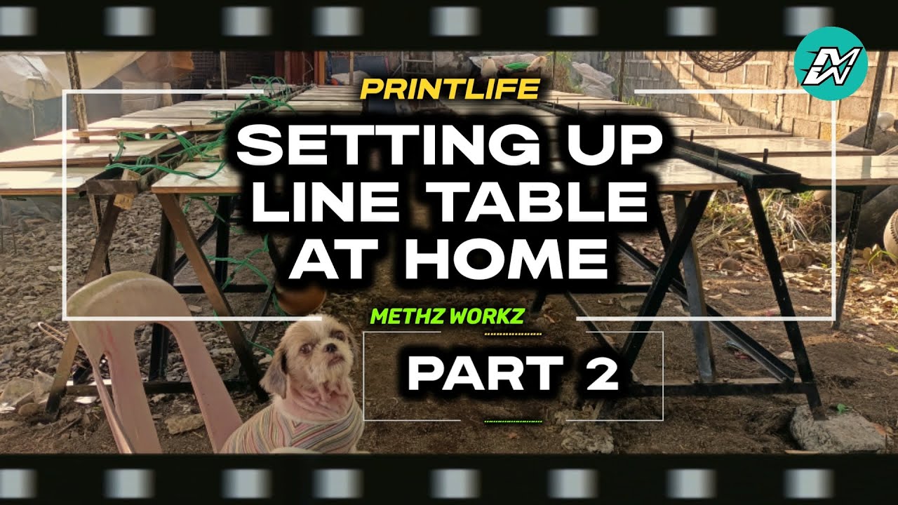 HOW TO ALIGN LINE TABLE FOR SCREEN PRINTING T-SHIRT Part 2 | Methz ...