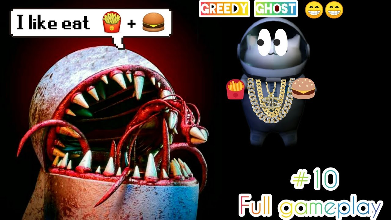 Imposter hide | I like eat 🍟+🍔| Greedy ghost | level 10 | full gameplay ...