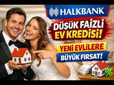 Yeni Evlenenlere Müjde! Halkbank’tan Düşük Faizli Ev Kredisi
