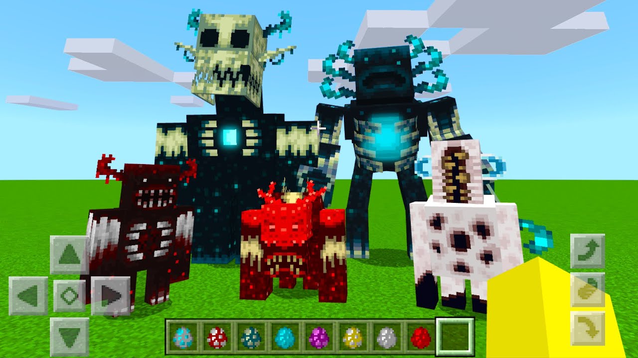 WARDEN PLUS ADDON in MINECRAFT PE - YouTube