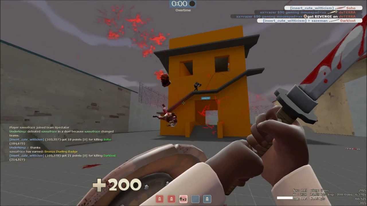 TF2 Low Gravity All Melee on Orange = Awesome - YouTube