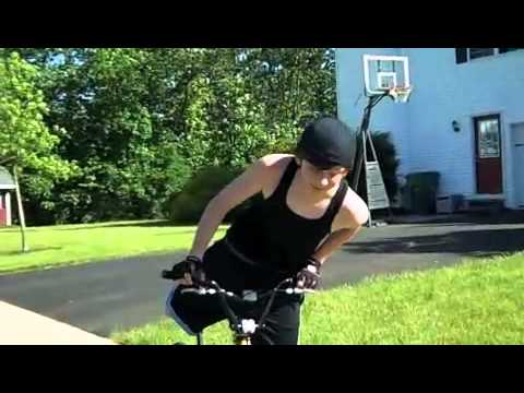 How To jump off a ledge on a BMX - YouTube