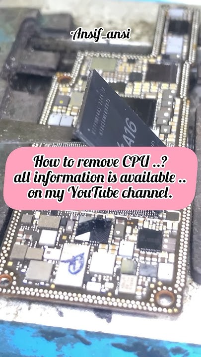 How to remove CPU what to do before removal, all information is available on my YouTube channel ...