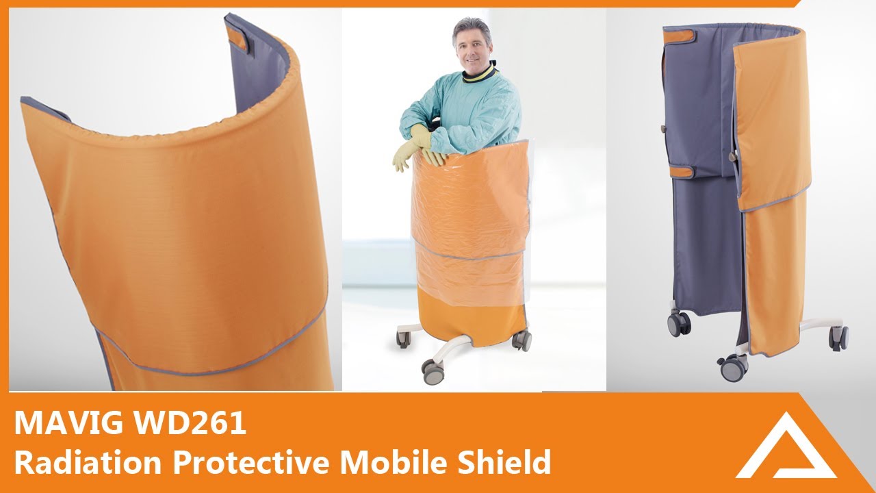 MAVIG WD261 Body Contoured Radiation Protective Mobile Shield - YouTube
