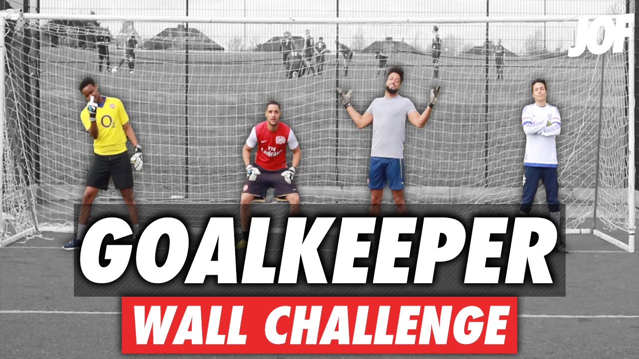 GOALKEEPER WALL FOOTBALL CHALLENGE!!! - YouTube