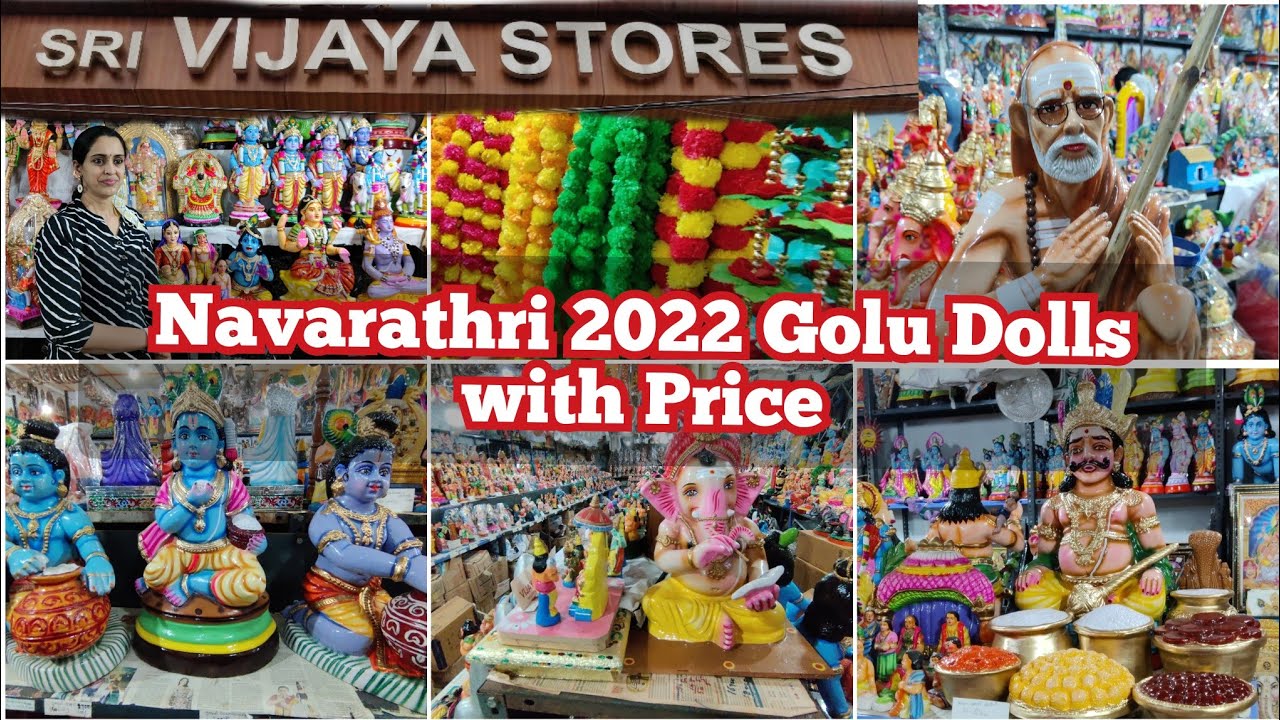 Latest Navarathri 2022 Golu Dolls with Price | Foldable Kolu Step | Sri ...