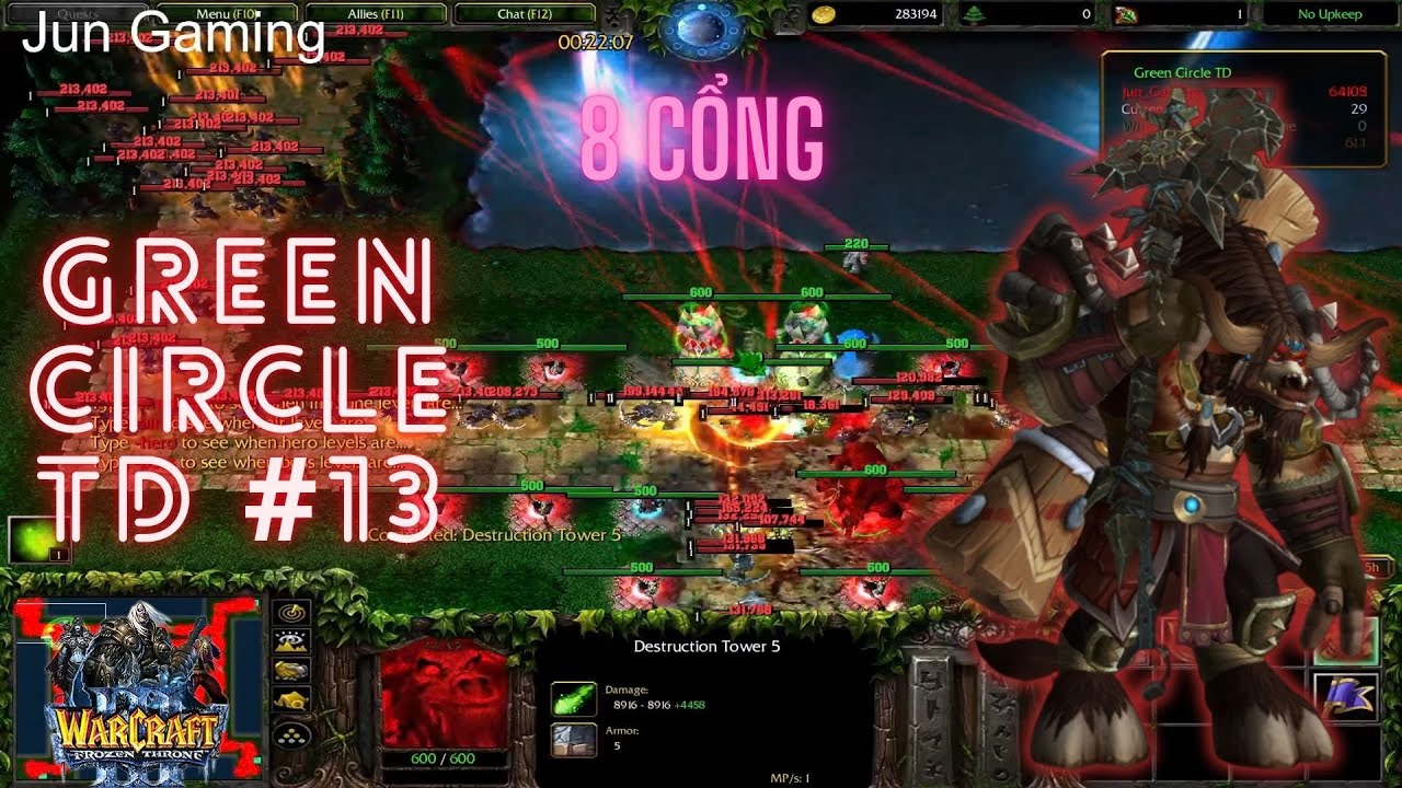 Warcraft III : Green Circle TD - Giới thiệu các Map TD #13 - YouTube