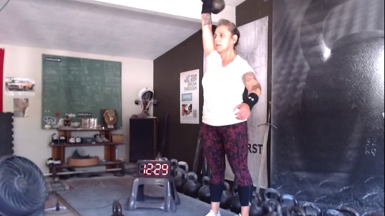 Tracy Reifkind Kettlebell Snatch workout June 8, 2020 - YouTube